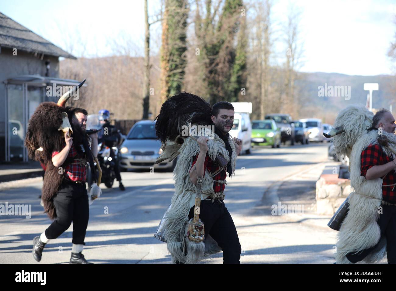 Rijeka, Croatia. 17th Jan, 2026. People in costumes take part in the ...