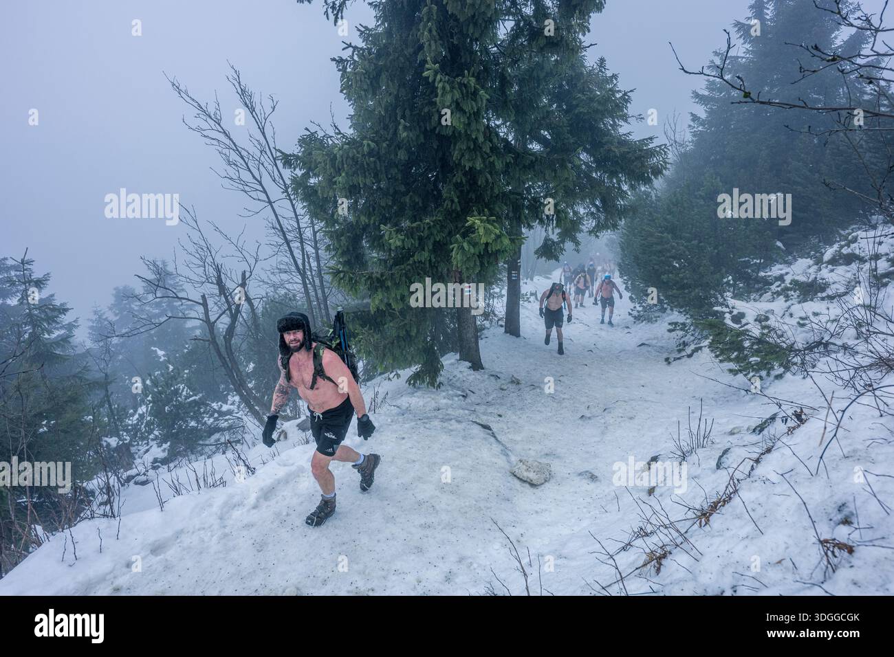 Liberec, Czech Republic. 17th Jan, 2026. Thirty-seven hardy souls set ...