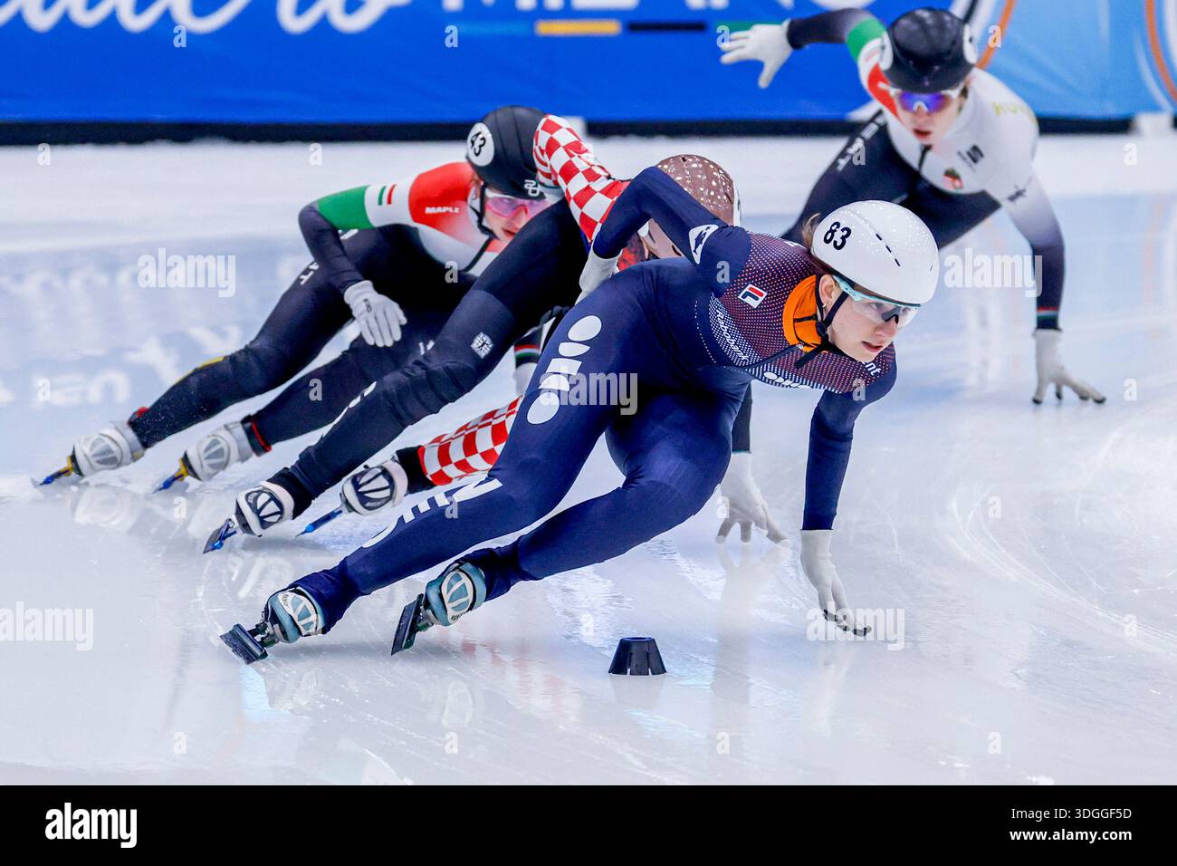 Selma Poutsma of the Netherlands competing on the Women 1000m ...