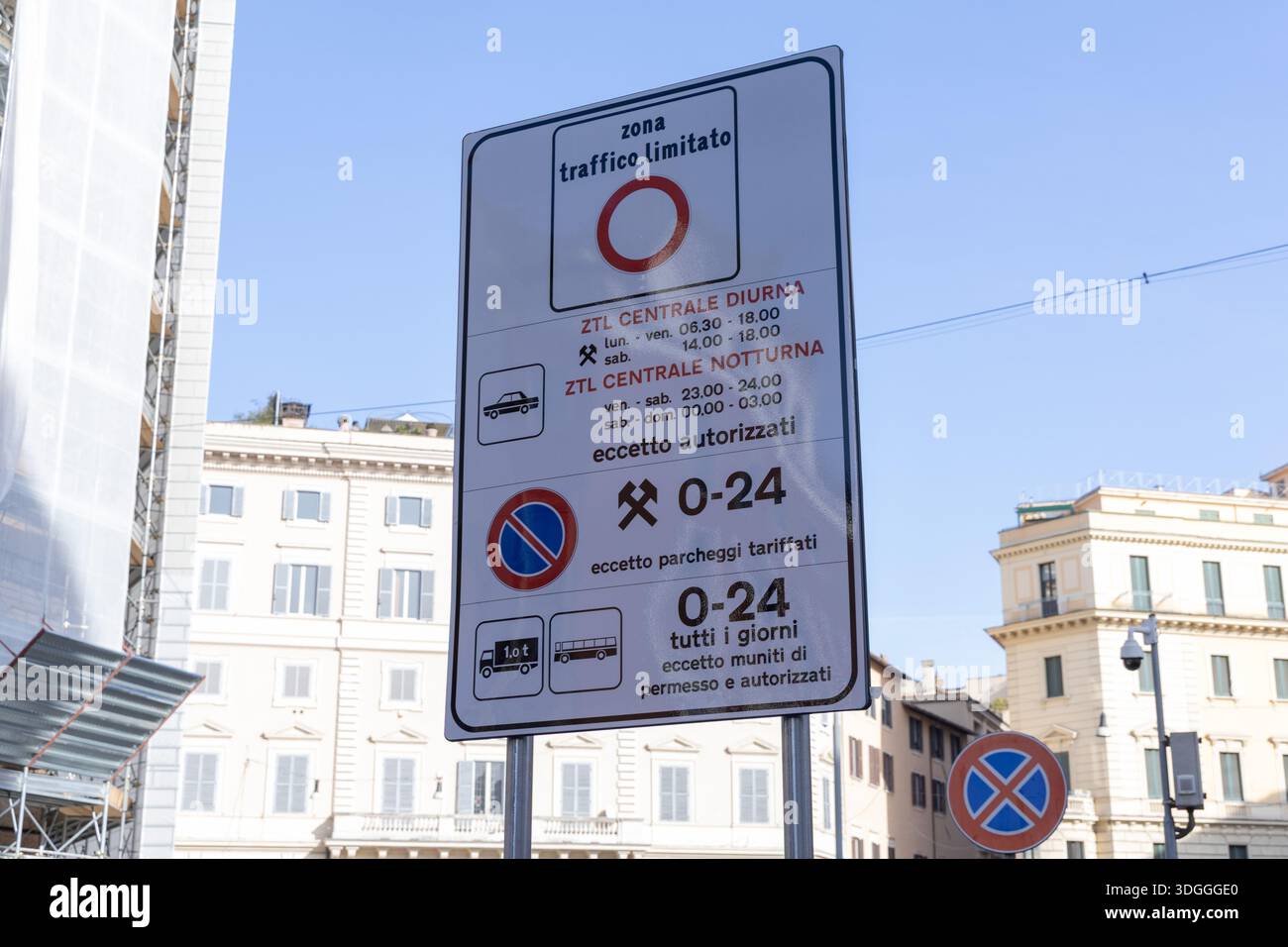 Rome, Italy. 17th Jan, 2026. Sign at the entrance to one of the ...