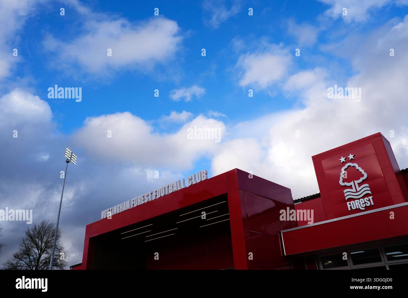 A general view outside the City Ground before the Premier League match ...