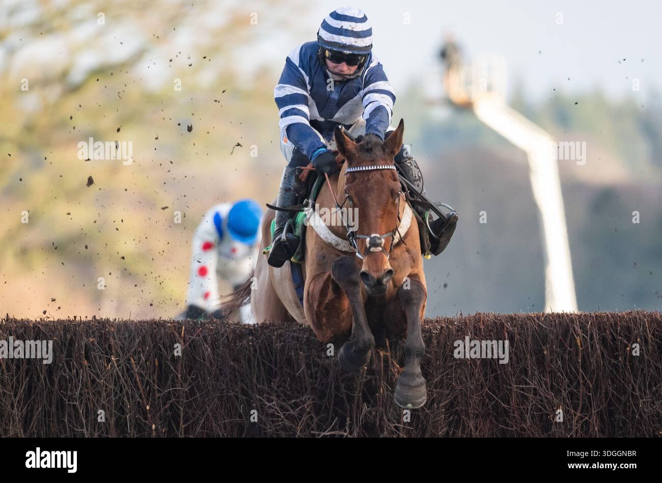 Ascot, UK, Saturday 17th January 2026; Vincenzo and jockey Dylan ...