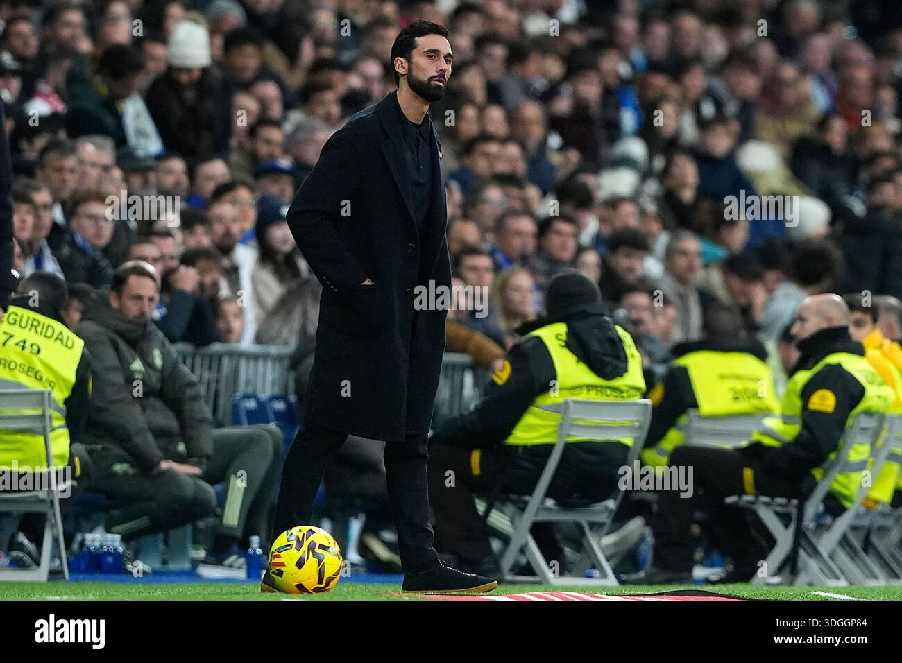 Madrid, Spain. 17th Jan, 2026. Real Madrid CF's coach Alvaro Arbeloa ...