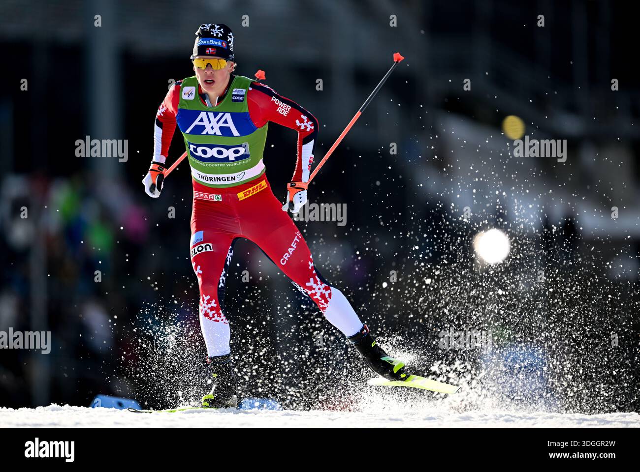 Lars Heggen from Norway competes during a cross-country ski, men's ...