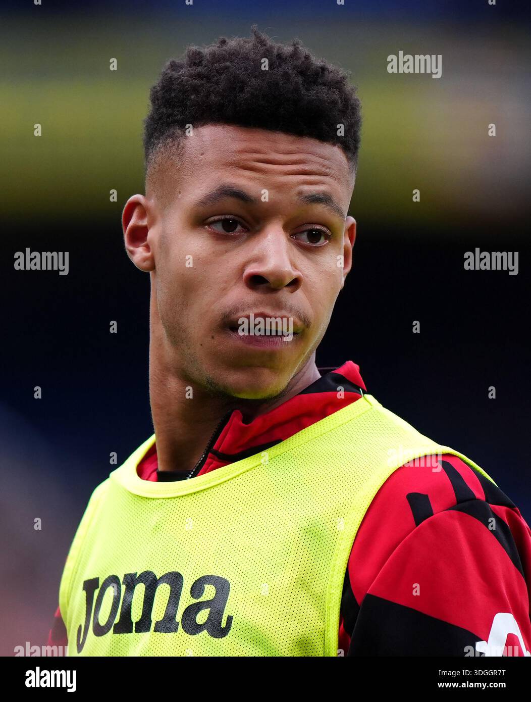 Brentford's Kaye Furo warming up ahead of the Premier League match at ...