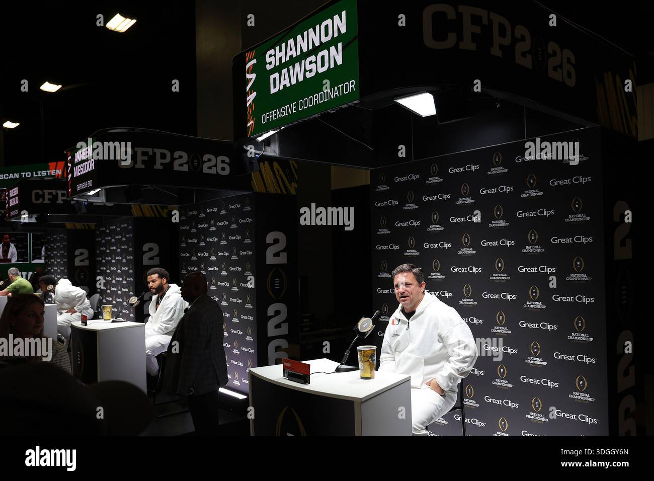 Miami, United States. 17th Jan, 2026. Miami Hurricanes offensive ...