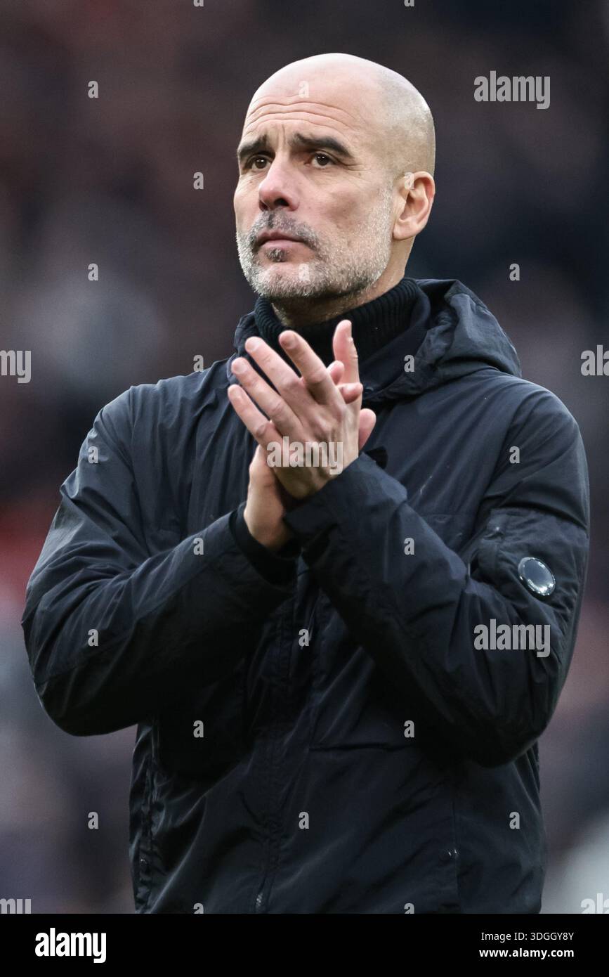 Manchester, UK. 17th Jan, 2026. Pep Guardiola manager of Manchester ...