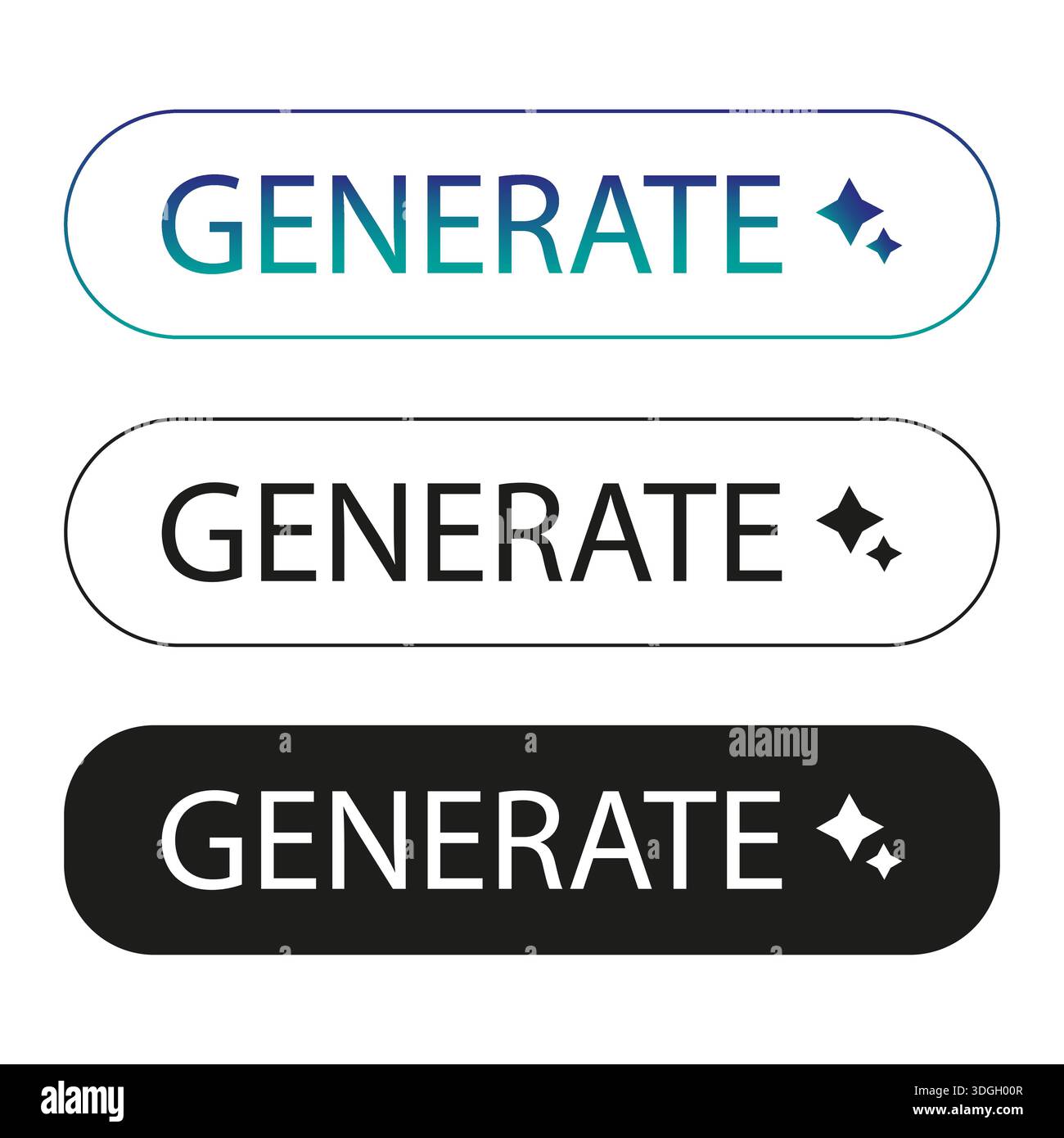 Blue magic button on Stock Vector Images - Alamy