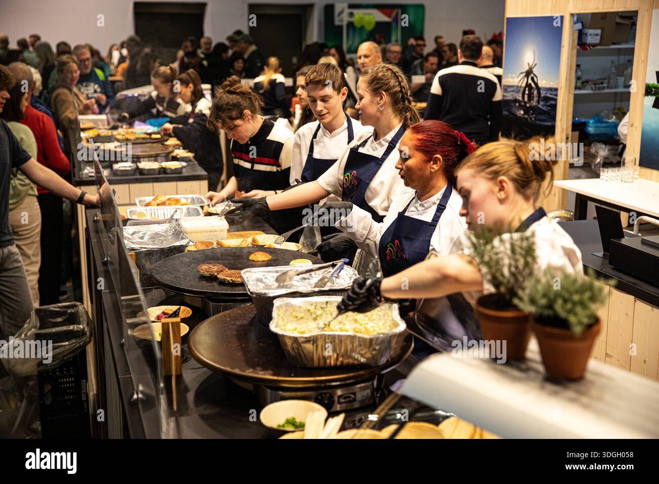 Berlin, Berlin, Germany. 17th Jan, 2026. Visitors explore exhibits at ...