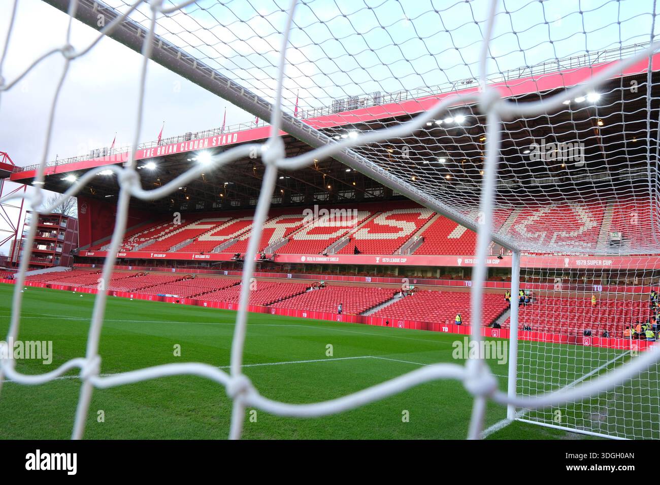Nottingham, UK. 17th Jan, 2026. The Brian Clough Stand prior to kick ...