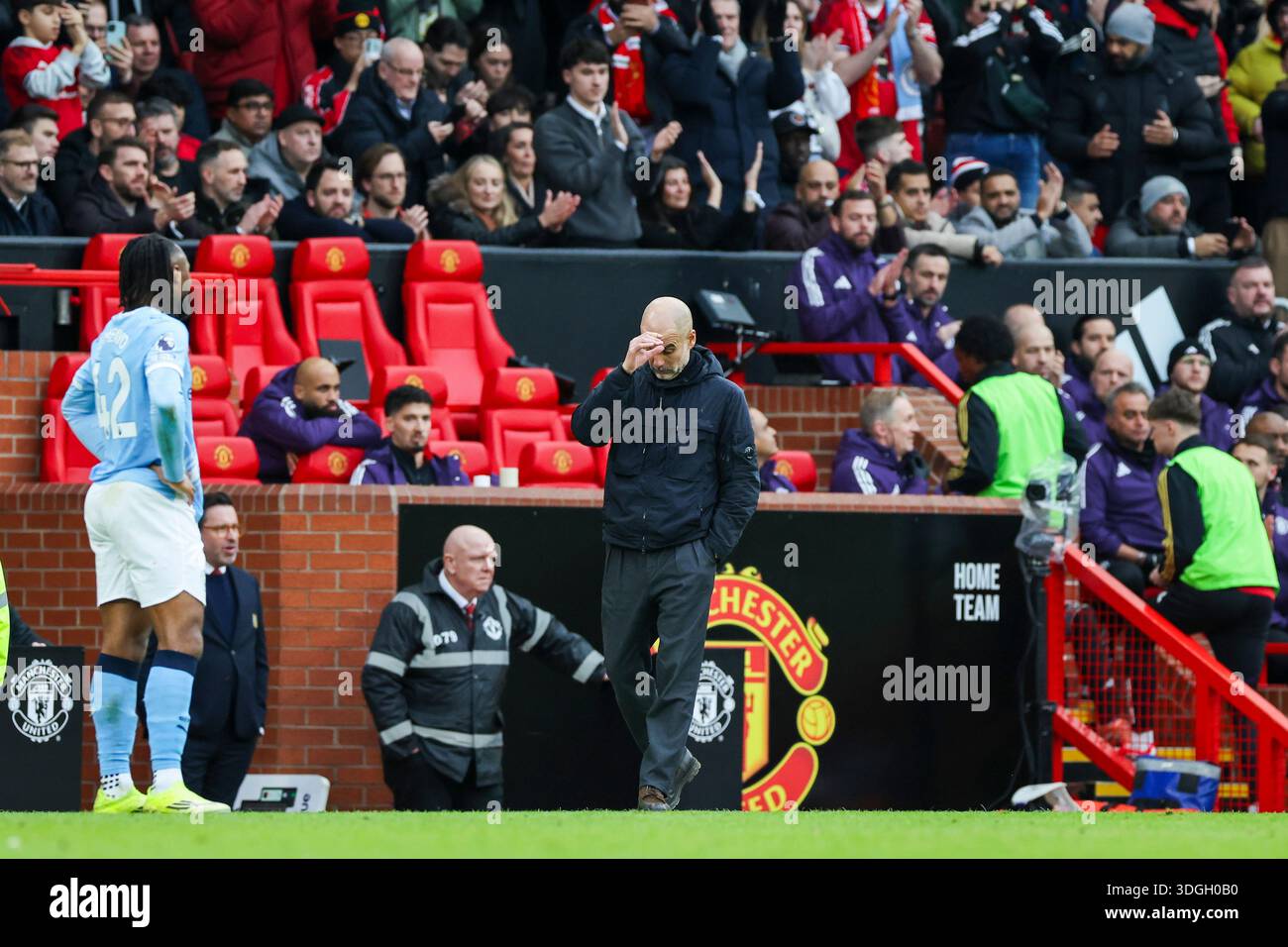 Manchester, UK. 17th Jan, 2026. Manchester City Manager Pep Guardiola ...
