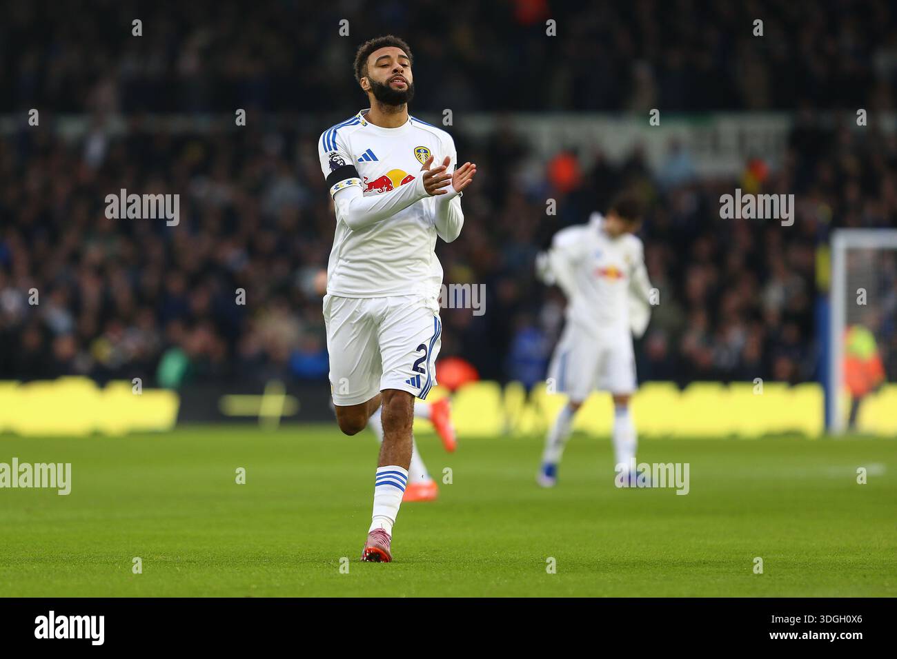 Jayden Bogle of Leeds United in action during the Premier League match ...