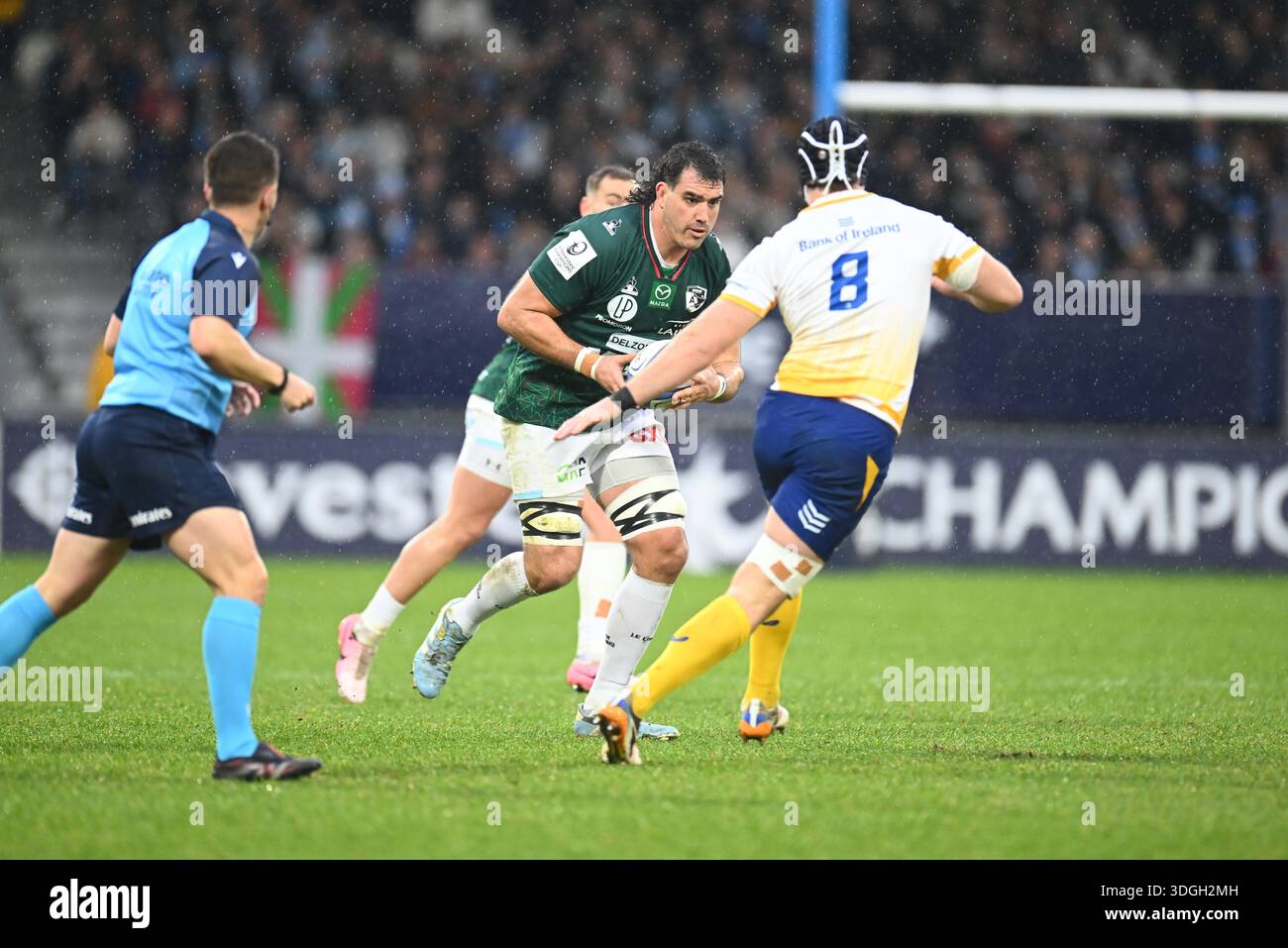 Lucas Paulos of Aviron Bayonnais during the EPCR Champions Cup match ...