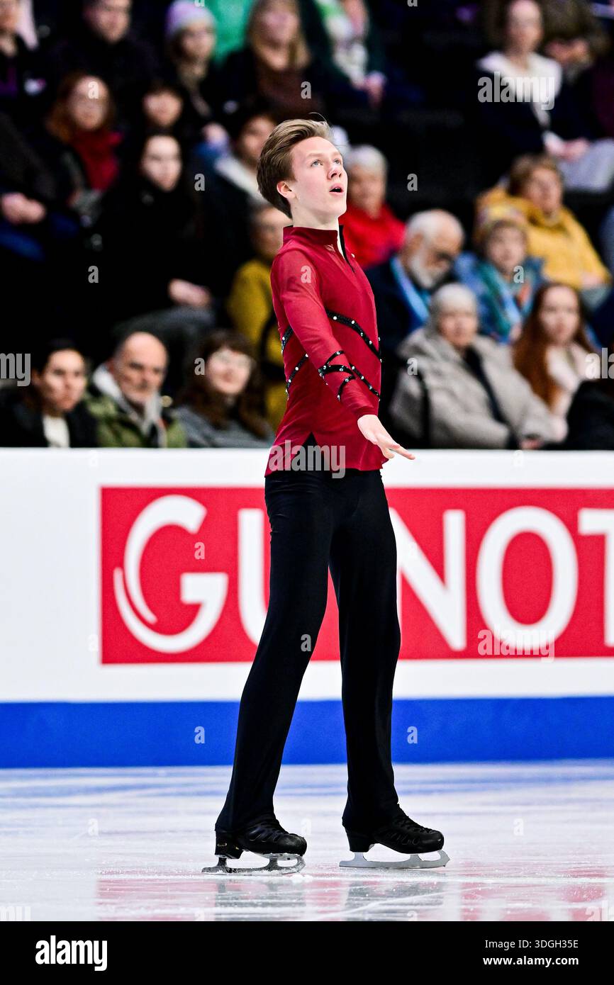 Genrikh GARTUNG (GER), during Men Free Skating, at the ISU Figure ...