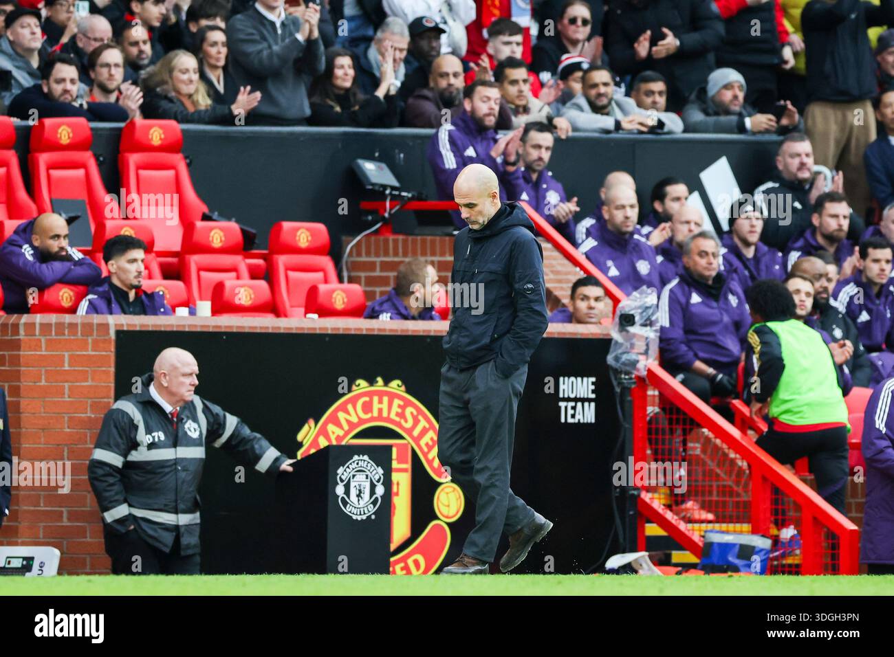 Manchester, UK. 17th Jan, 2026. Manchester City Manager Pep Guardiola ...