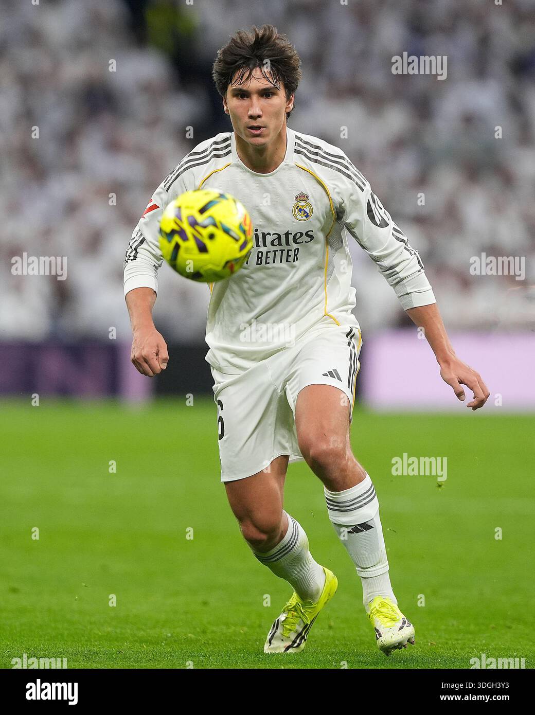 Madrid, Spain. 17th Jan, 2026. Real Madrid CF's Gonzalo Garcia during ...