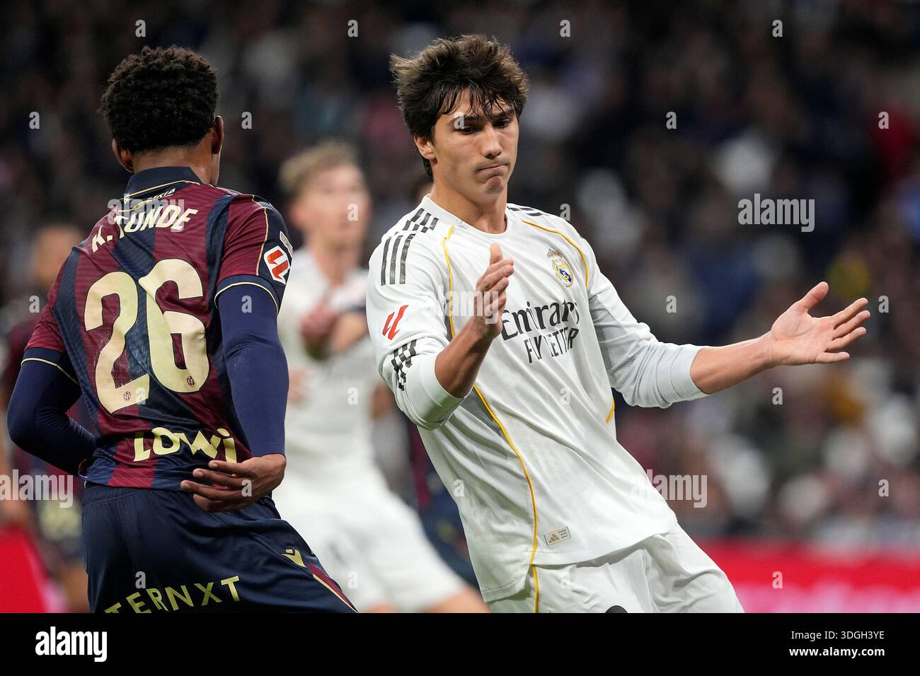 Madrid, Spain. 17th Jan, 2026. Real Madrid CF's Gonzalo Garcia dejected ...