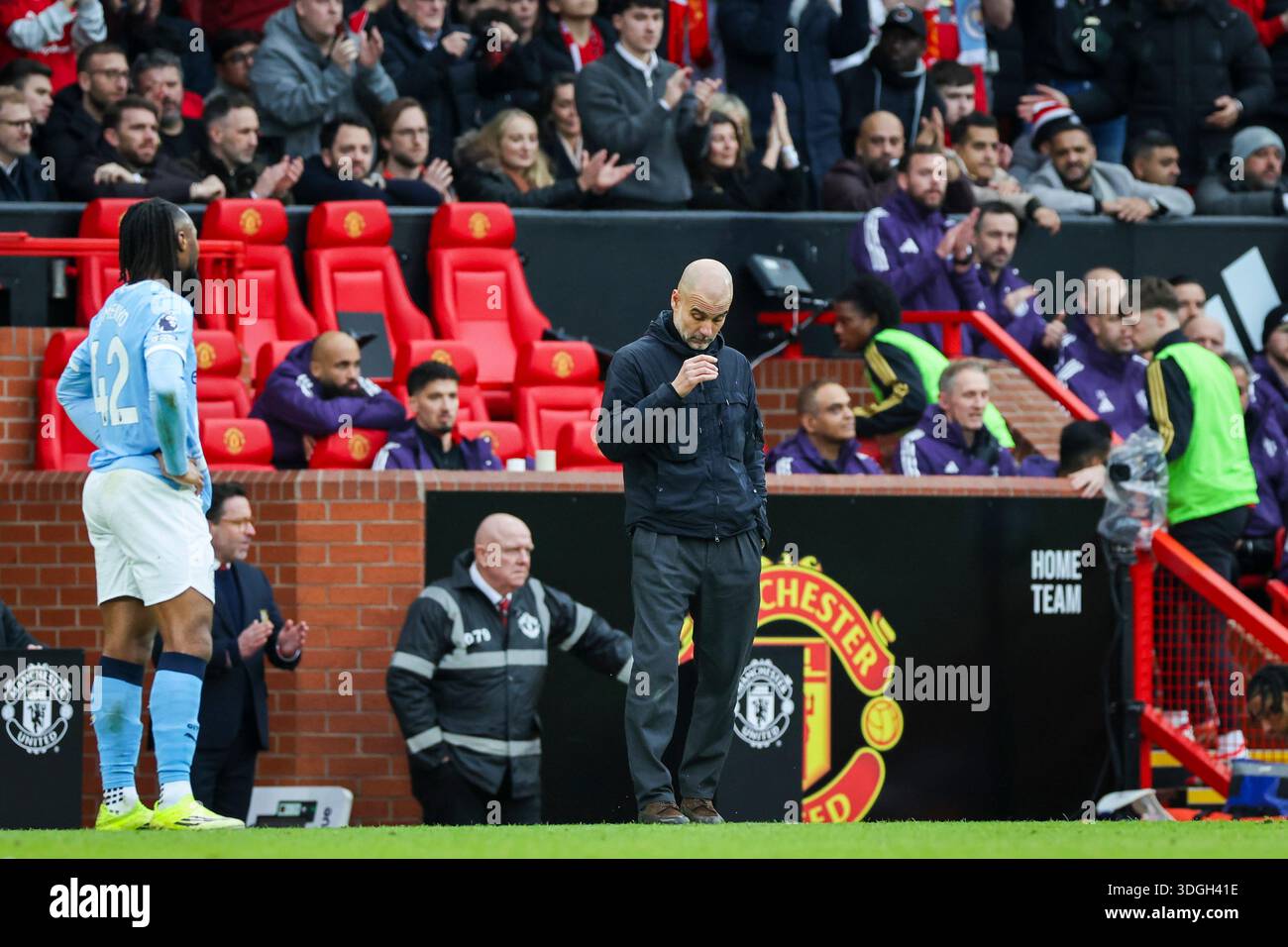Manchester, UK. 17th Jan, 2026. Manchester City Manager Pep Guardiola ...