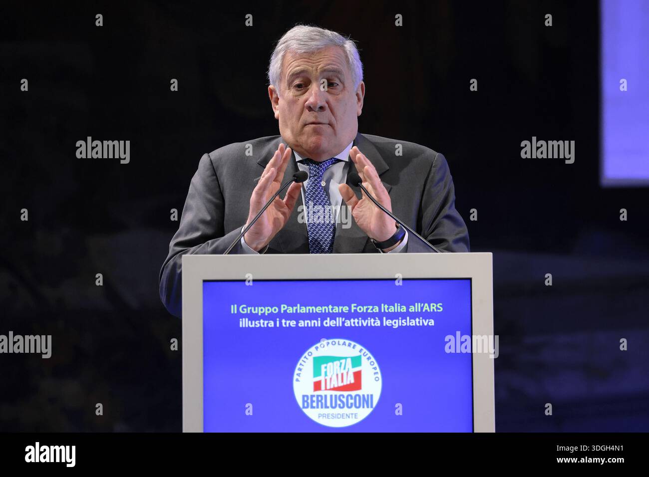 Palermo, Italy. 17th Jan, 2026. ANTONIO TAJANI IN PALERMO FOR 30 FORZA ...