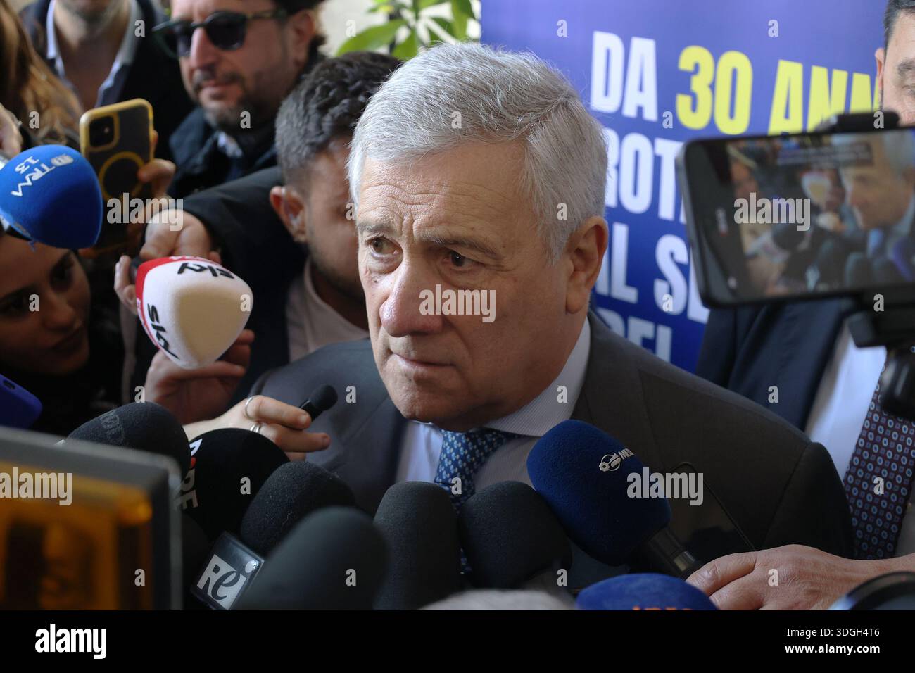 Palermo, Italy. 17th Jan, 2026. ANTONIO TAJANI IN PALERMO FOR 30 FORZA ...