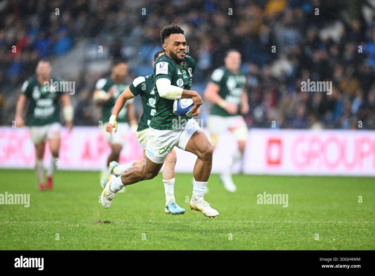 Sireli Maqala of Aviron Bayonnais during the EPCR Champions Cup match ...