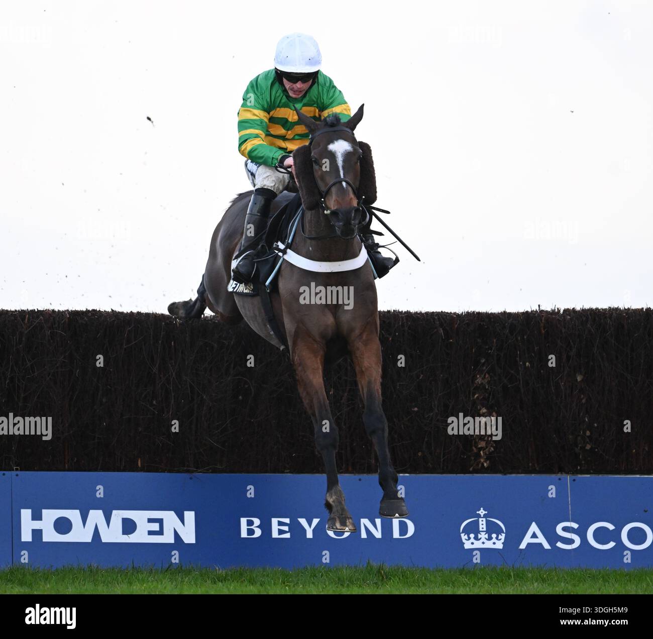 Ascot, UK. 17 January, 2026. Jonbon ridden by James Bowen wins the The ...