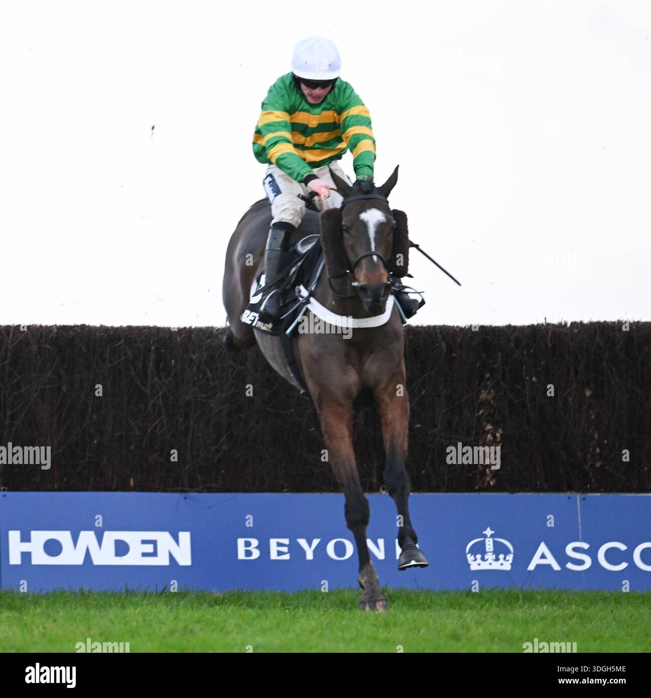 Ascot, UK. 17 January, 2026. Jonbon ridden by James Bowen wins the The ...