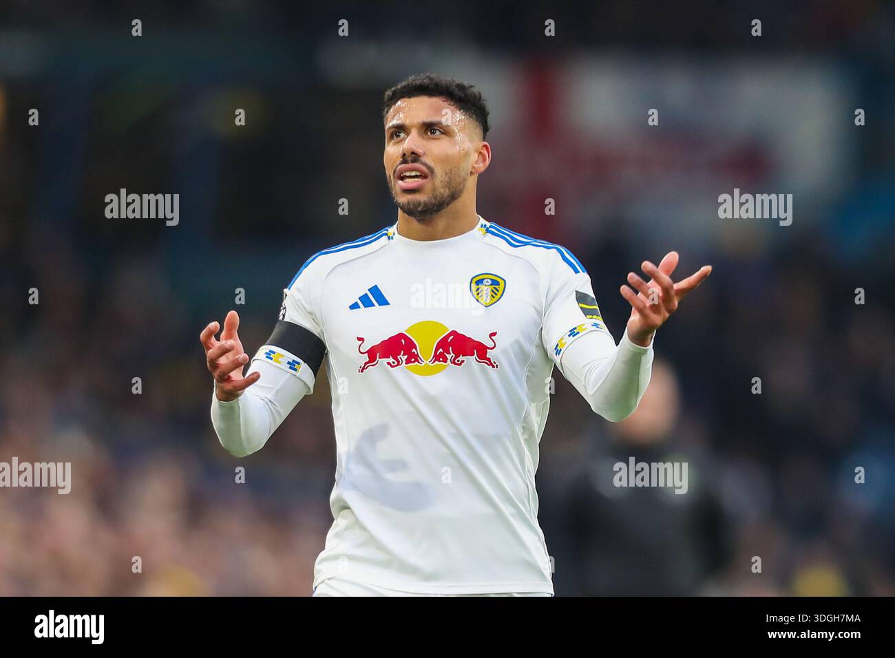 Leeds, UK. 17th Jan, 2026. James Justin Of Leeds United gestures during ...