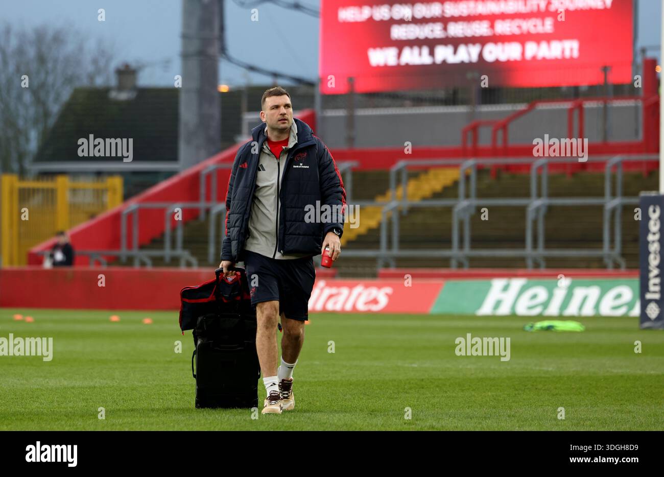 Munster Rugby's Tadhg Beirne arrives at the ground ahead of the ...