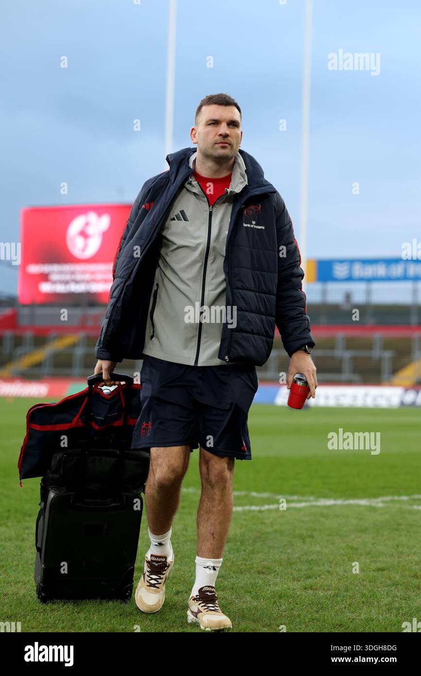 Munster Rugby's Tadhg Beirne arrives at the ground ahead of the ...