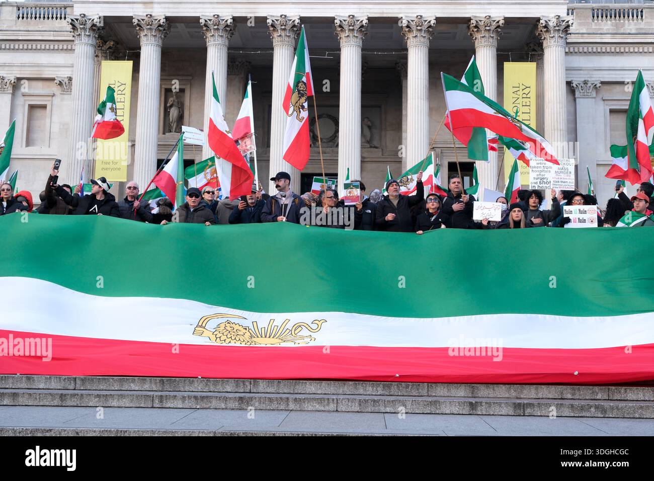 London, UK. 17th Jan 2026. Iranians in London protest against Islamic ...