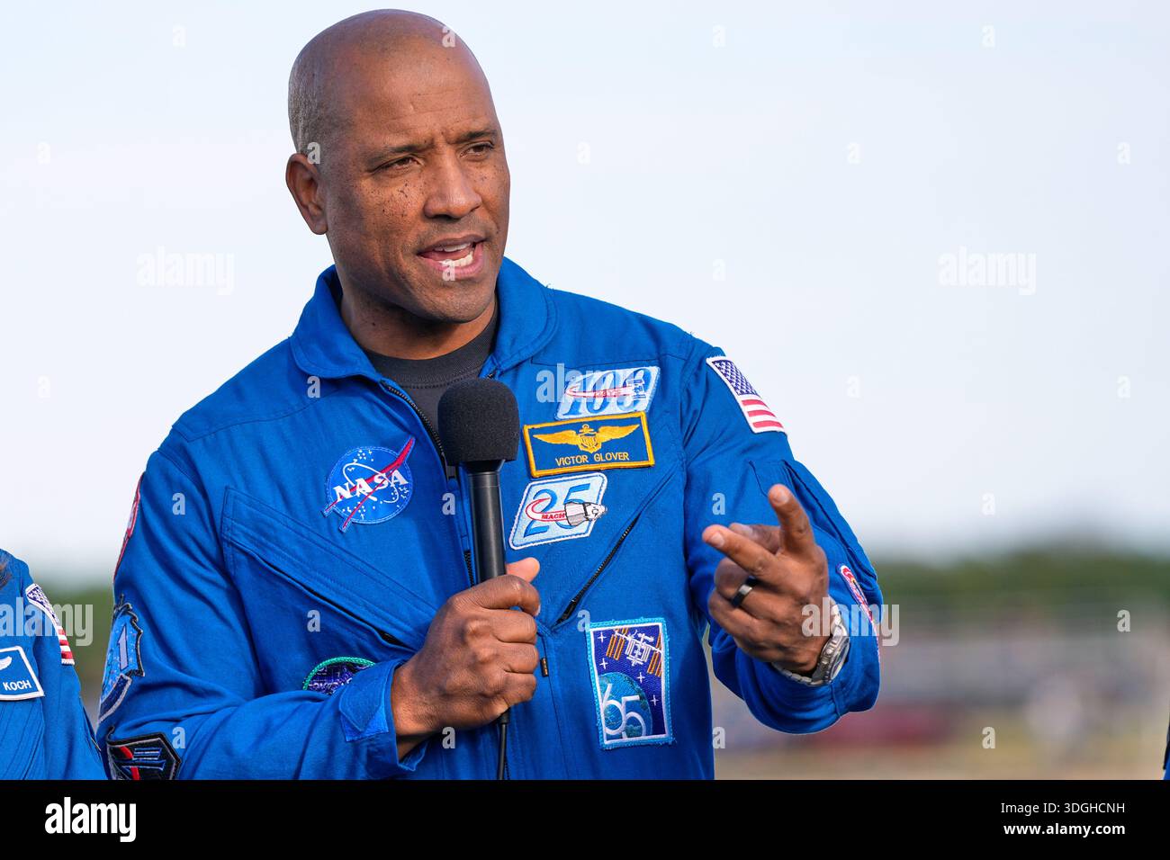 Victor Glover, pilot of NASA's new moon rocket, Artemis II, answers ...