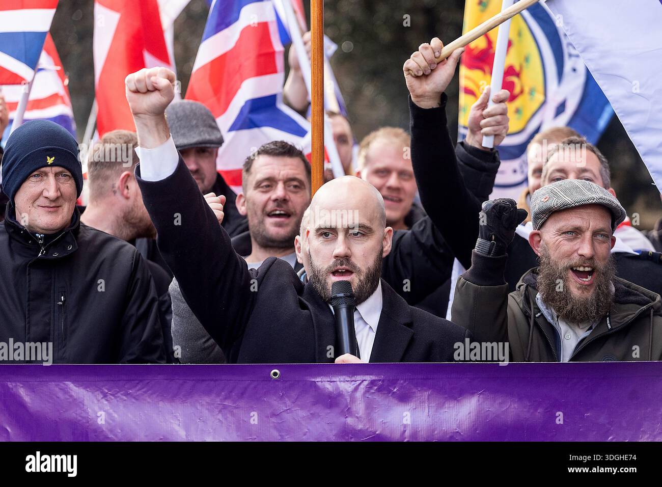 Exeter, UK. 17th January 2026. The UKIP mass-deportations tour comes to ...