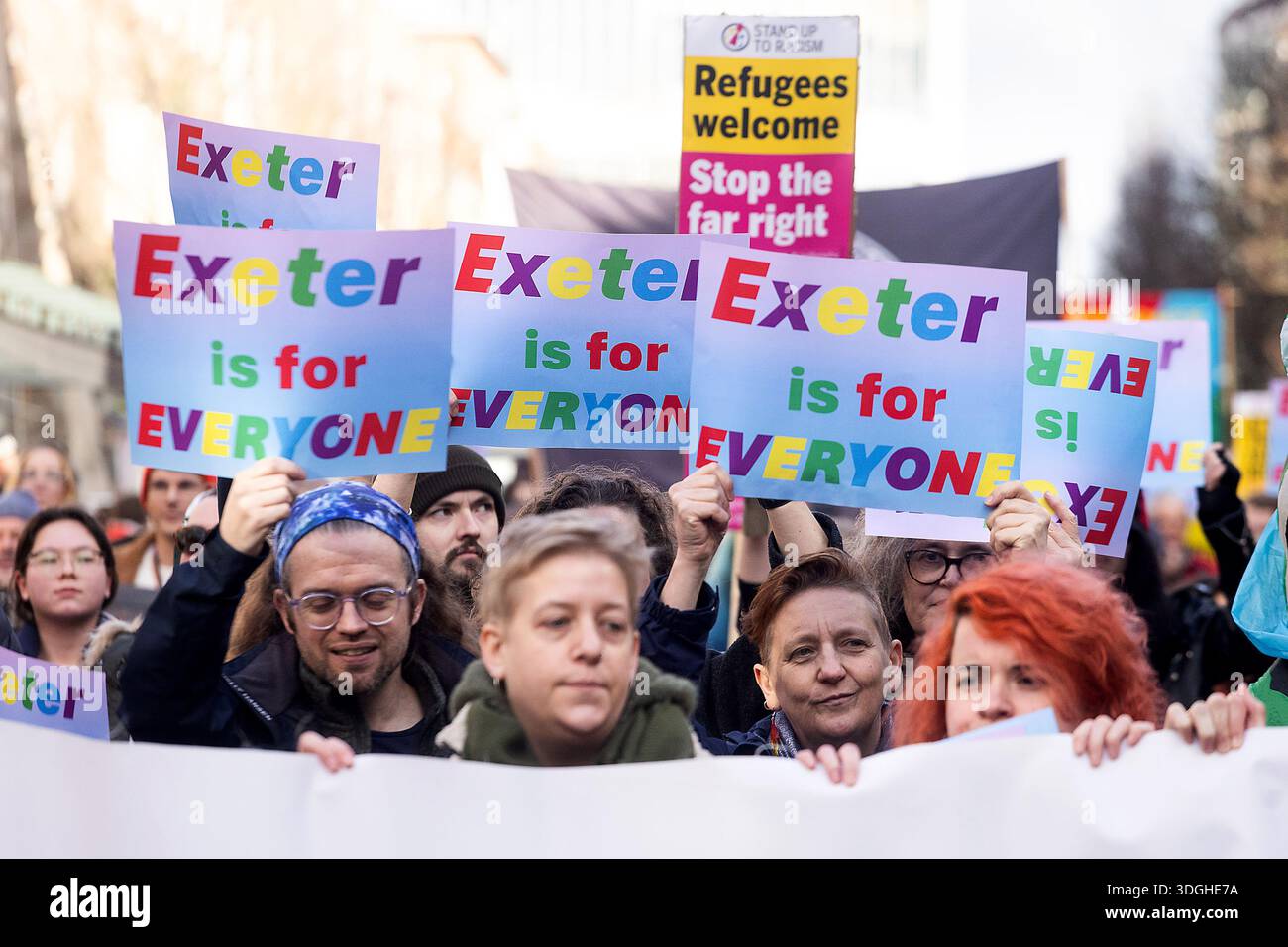 Exeter, UK. 17th January 2026. The UKIP mass-deportations tour comes to ...