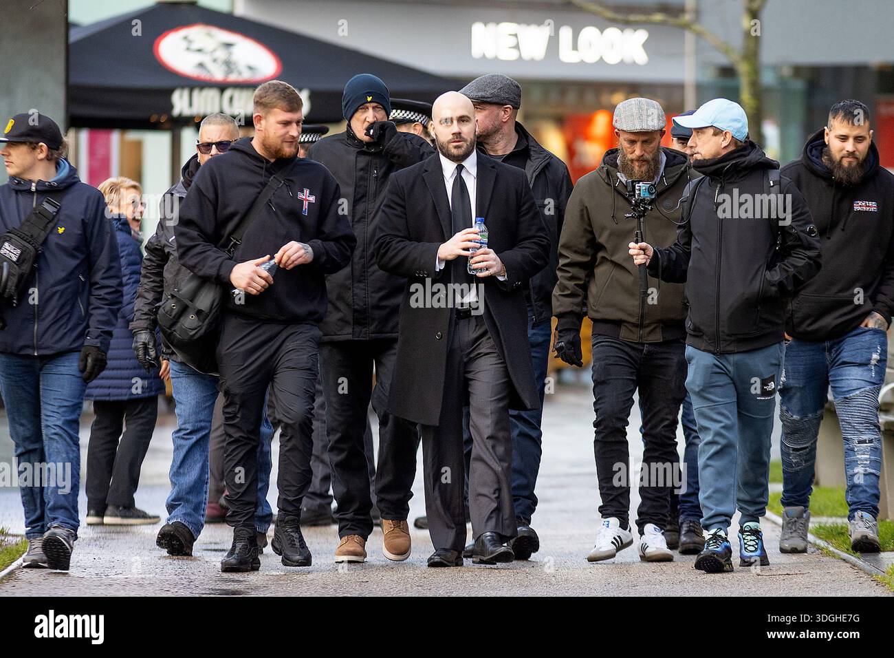 Exeter, UK. 17th January 2026. The UKIP mass-deportations tour comes to ...