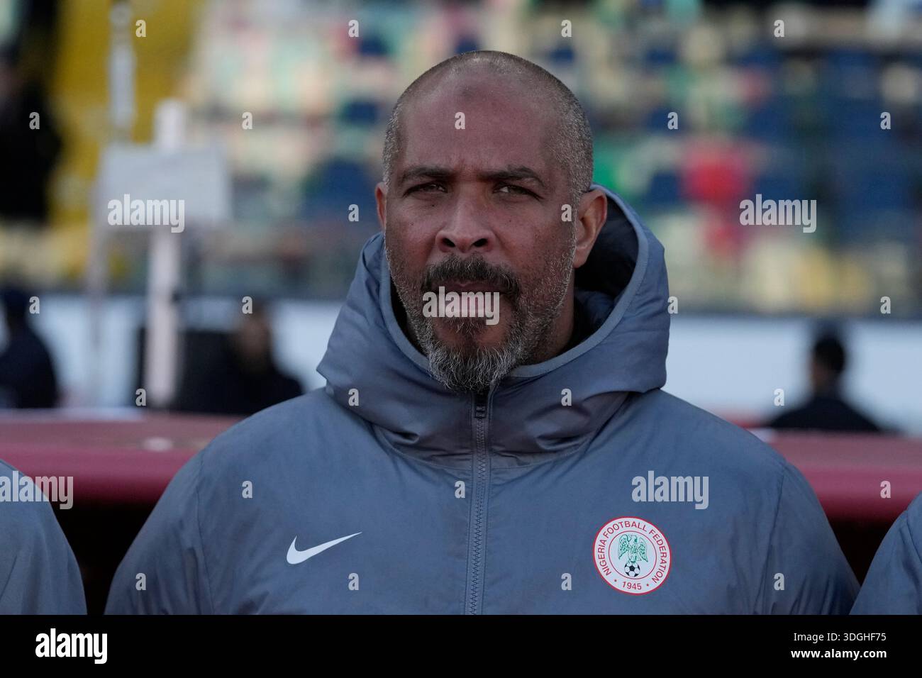 Nigeria's head coach Éric Chelle during the Africa Cup of Nations third ...
