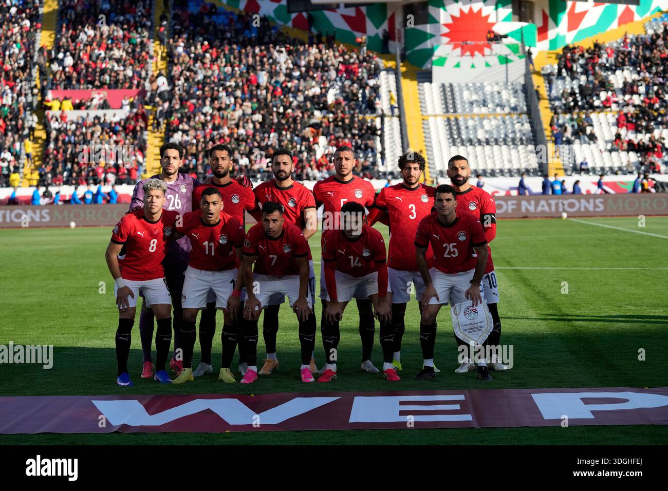 Egypt team pose for a photo during the Africa Cup of Nations third ...