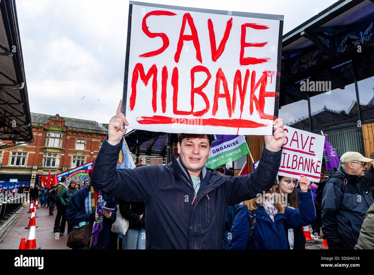 Preston, UK. 17th Jan, 2026. Unison members working in care homes hold ...