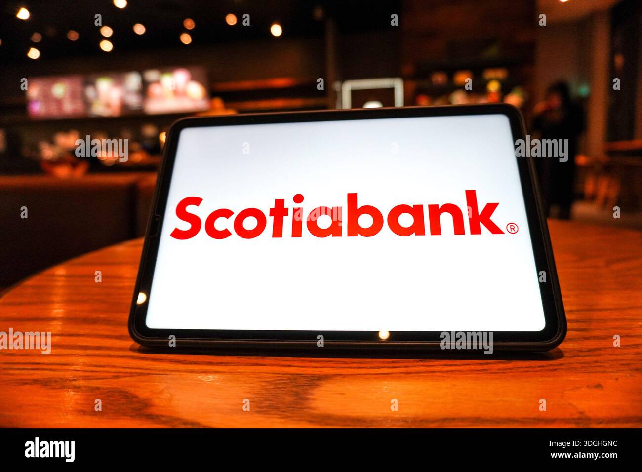 China. 17th Jan, 2026. In this photo illustration, the Scotiabank (Bank ...