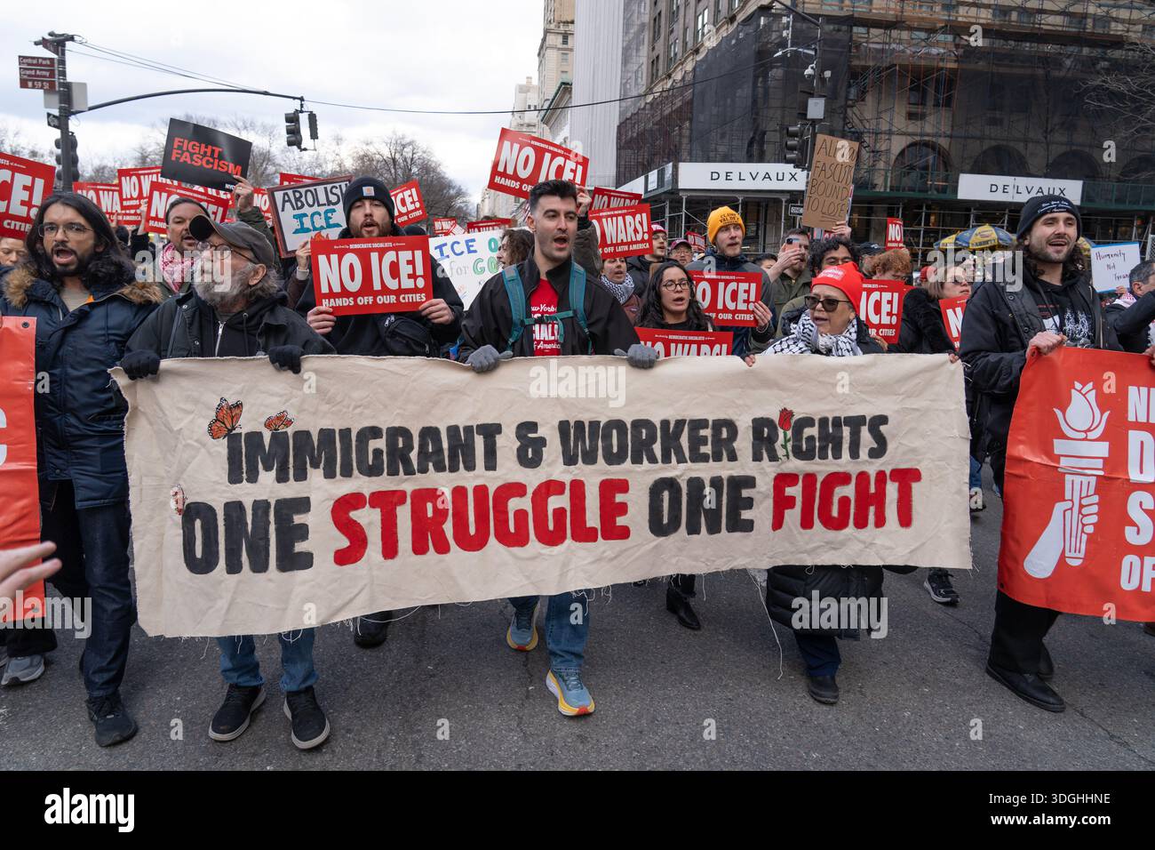 Nyc large protest anti ice hi-res stock photography and images - Alamy