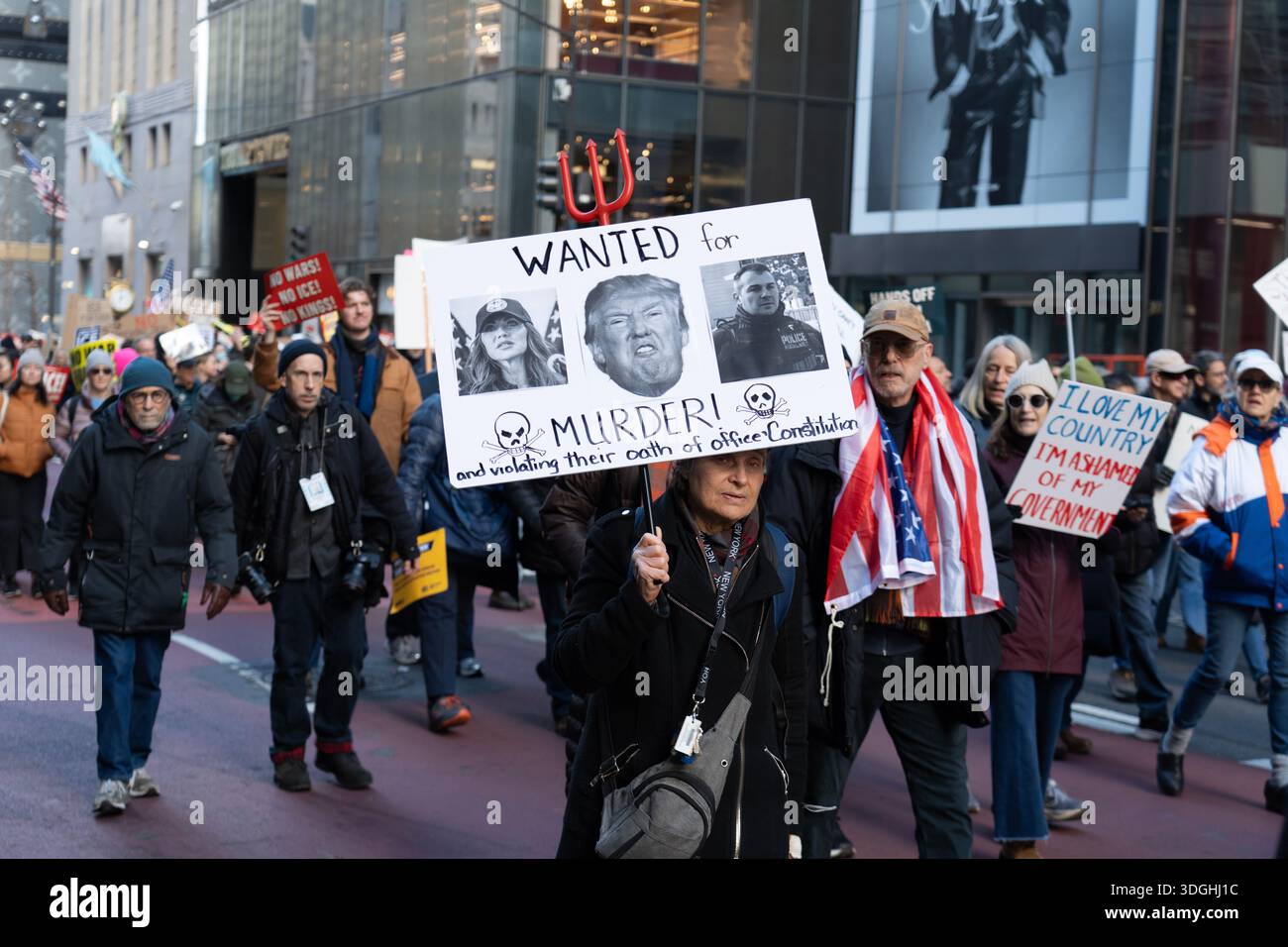 Nyc large protest anti ice hi-res stock photography and images - Alamy