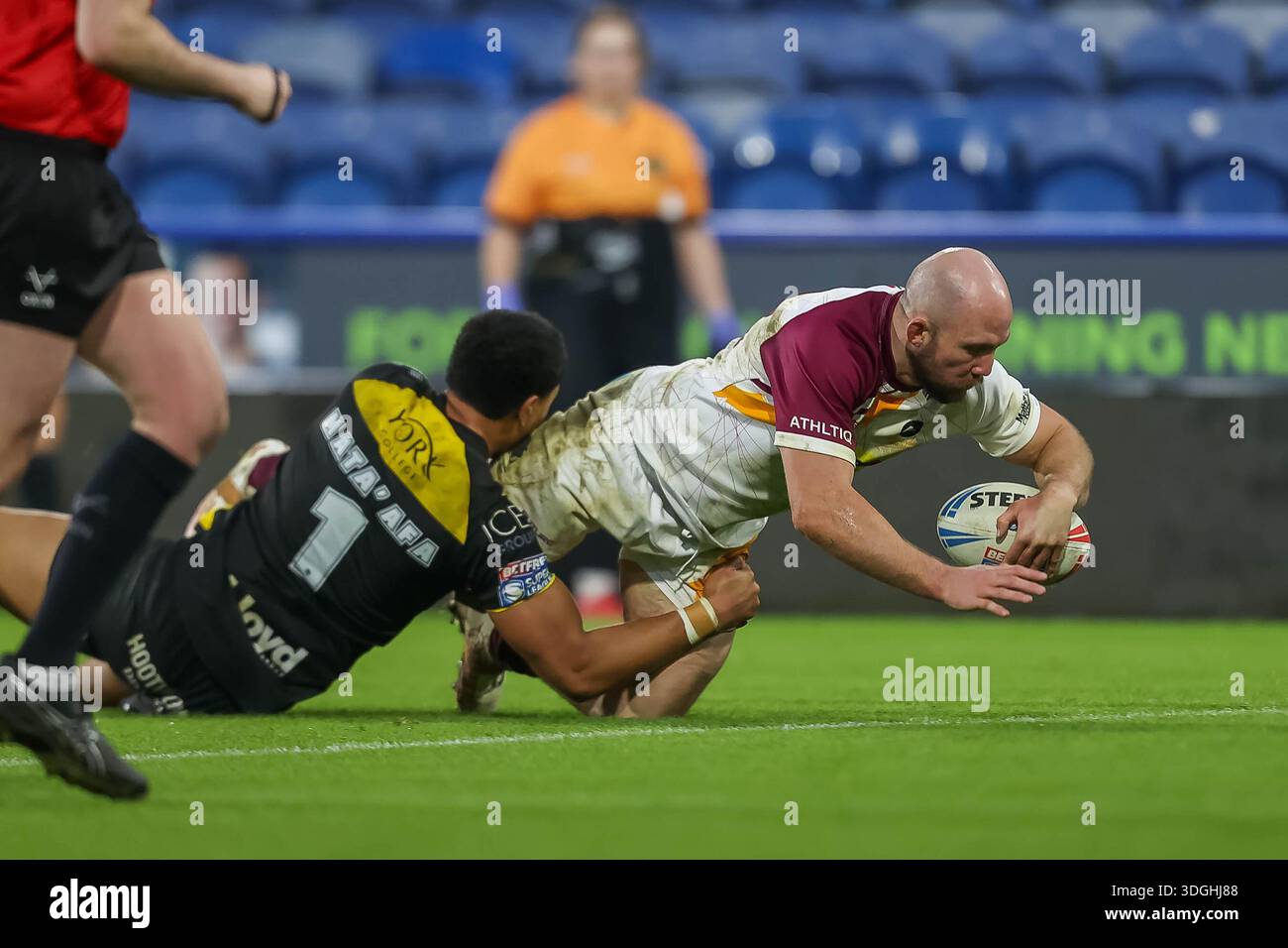 George King Try during the Pre- Seaon Friendly match between ...