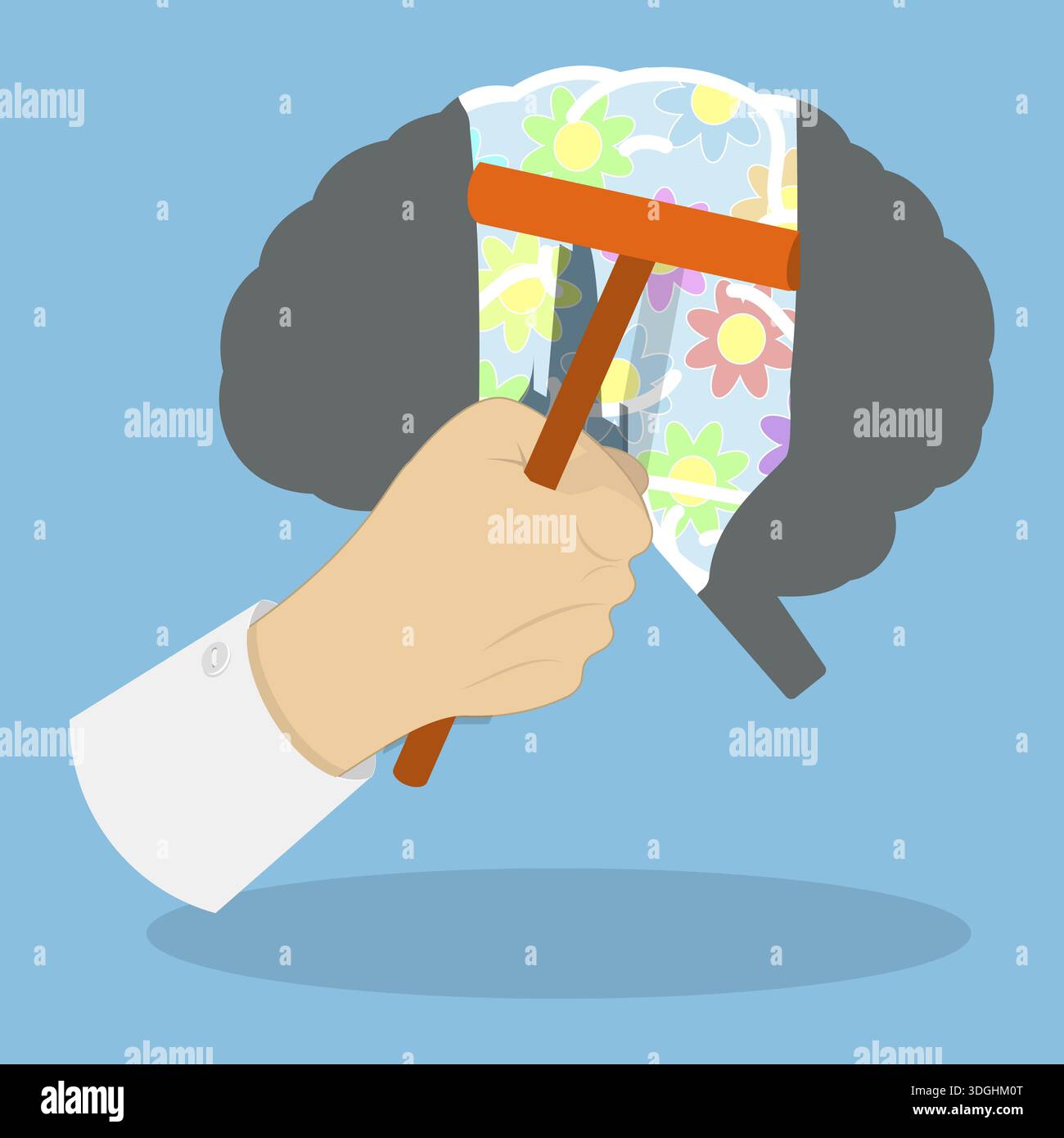 3D Isometric Flat Vector Illustration of Optimistic Mindset ...