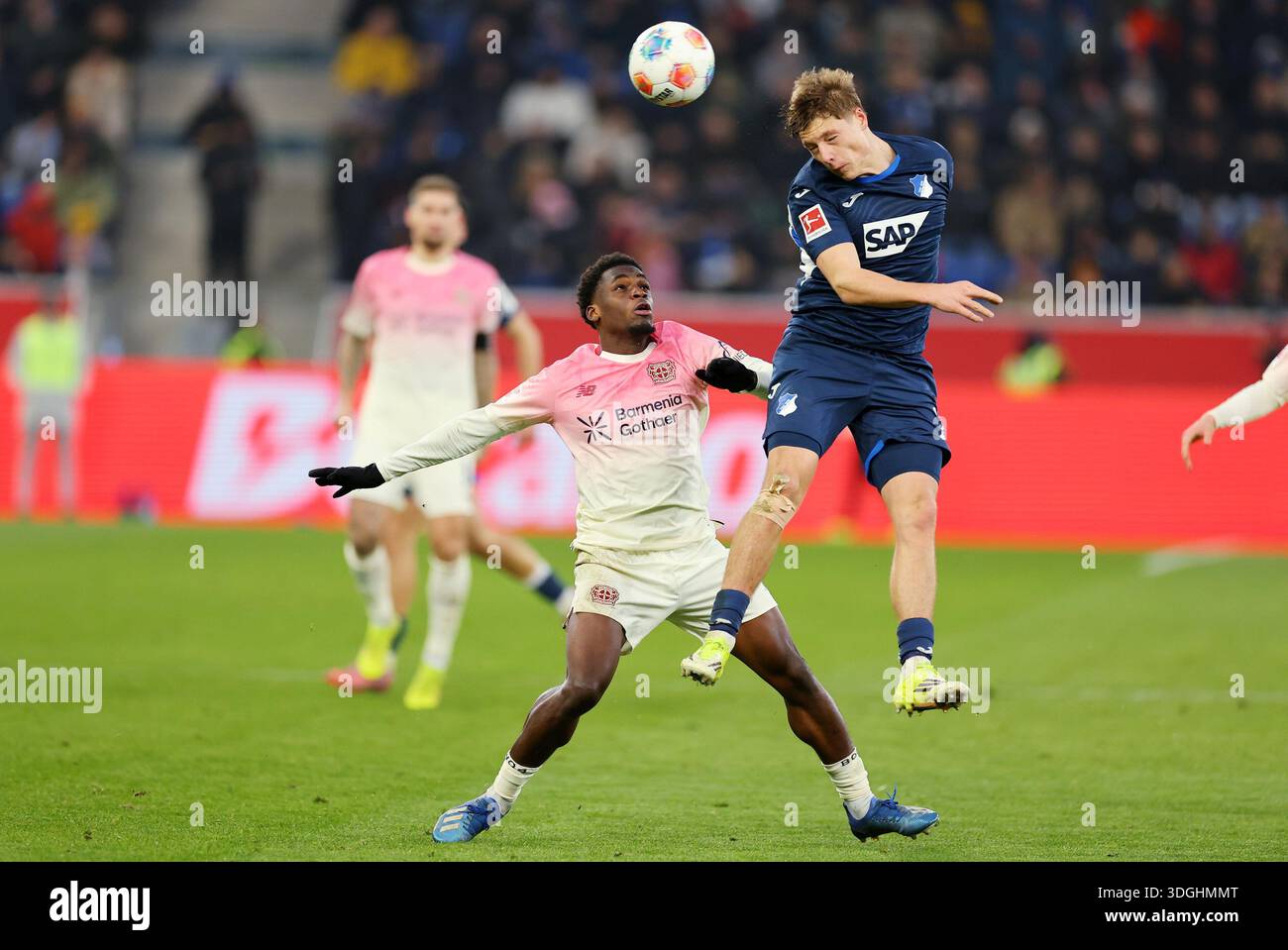 from left: Ernest Poku (Leverkusen), Alexander Prass Sinsheim, January ...