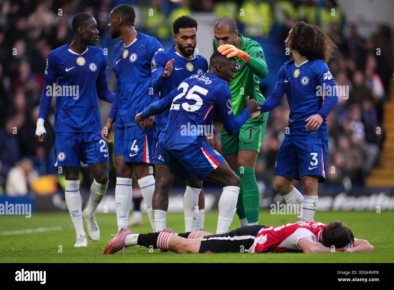 during the Premier League match Chelsea vs Brentford at Stamford Bridge ...