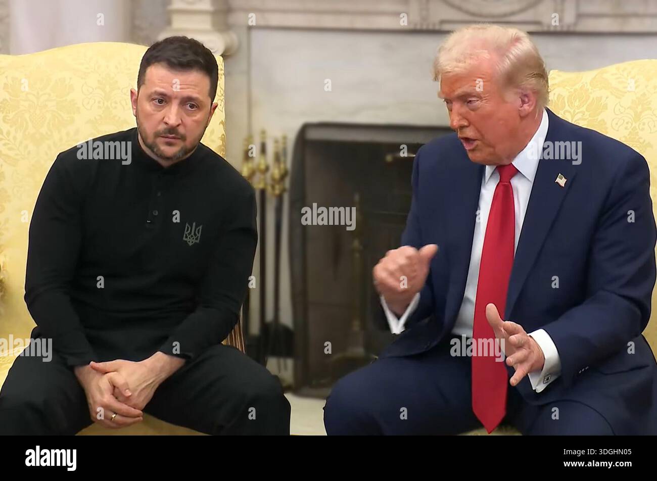 Donald trump zelensky white house hi-res stock photography and images ...