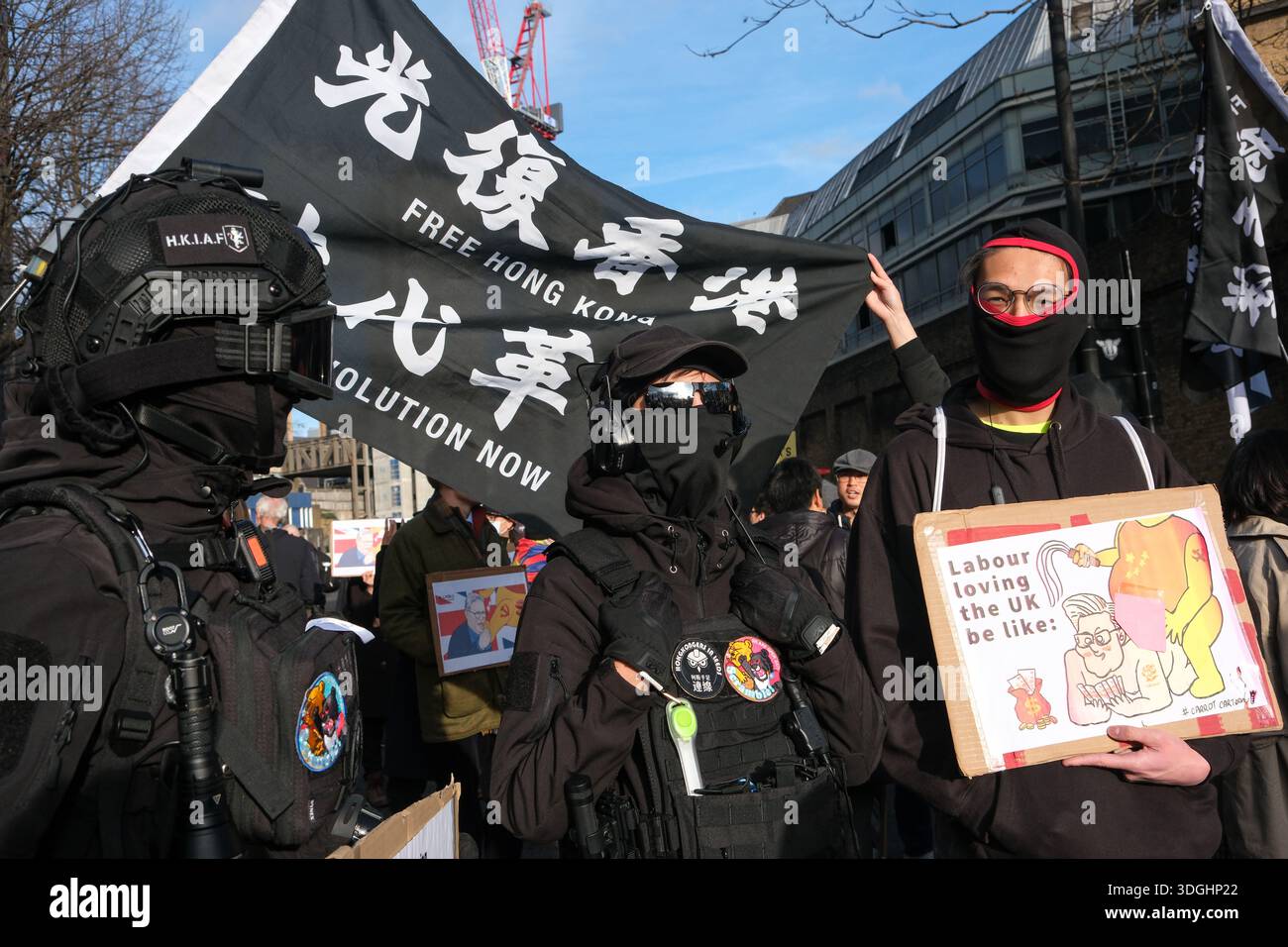 London, UK. 17th Jan 2026. Protest against the proposed Chinese mega ...