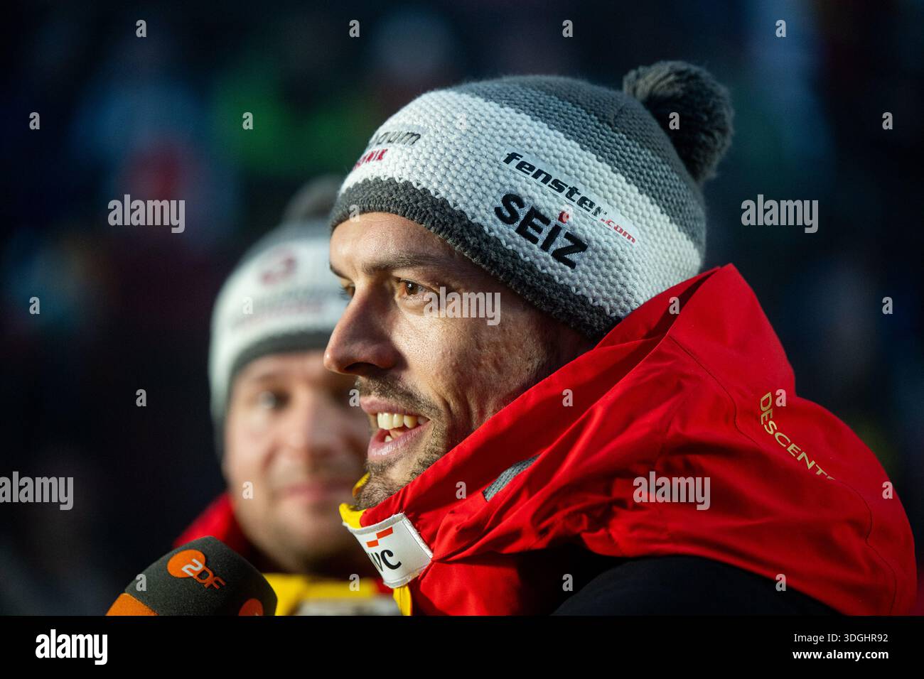 FLEISCHHAUER Georg (Germany) during the ZDF TV interview, behind ...