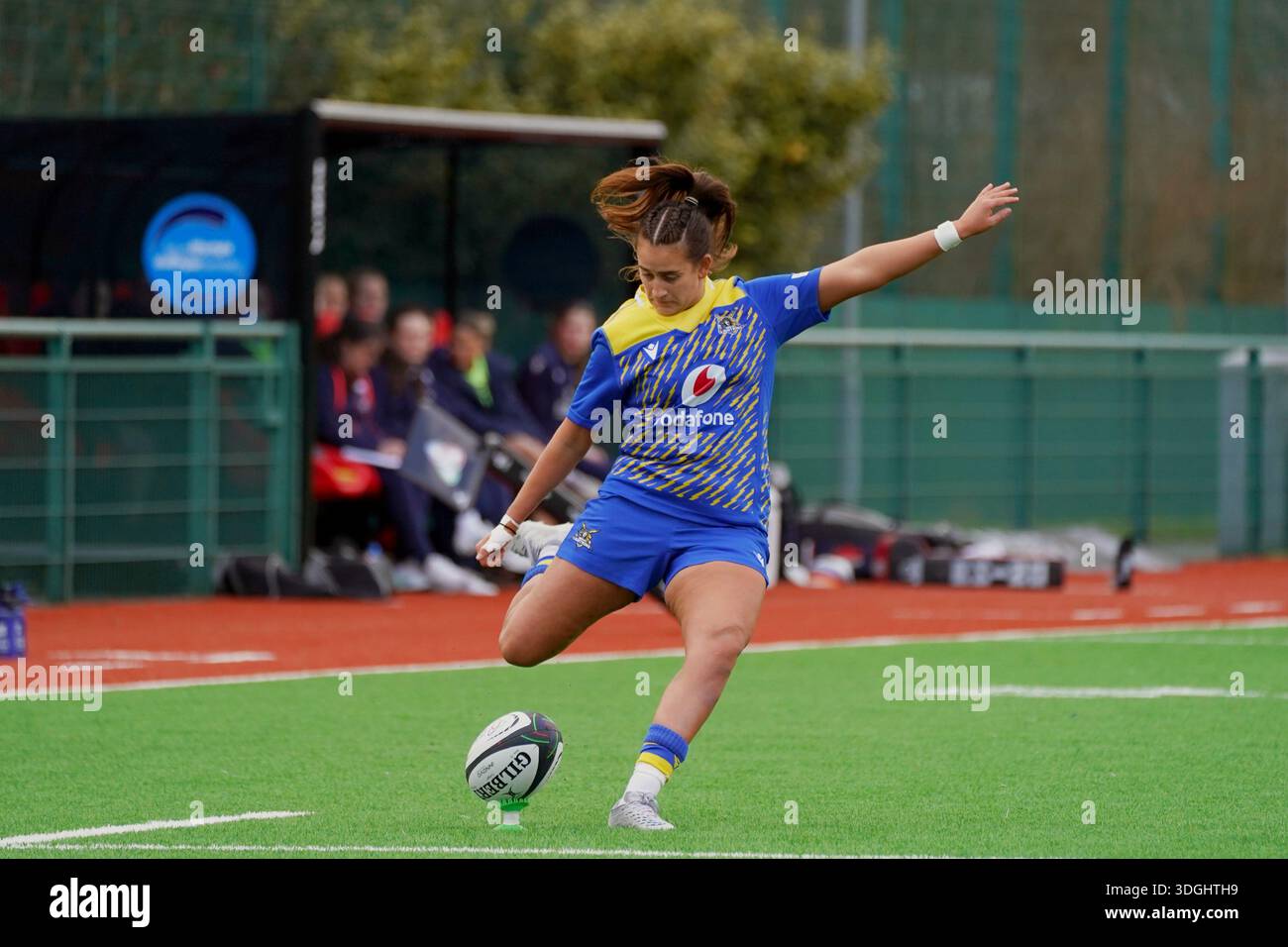 17th Jan 2026, CSE Ystrad Mynach, Wales, Carys Hughes kicng a ...