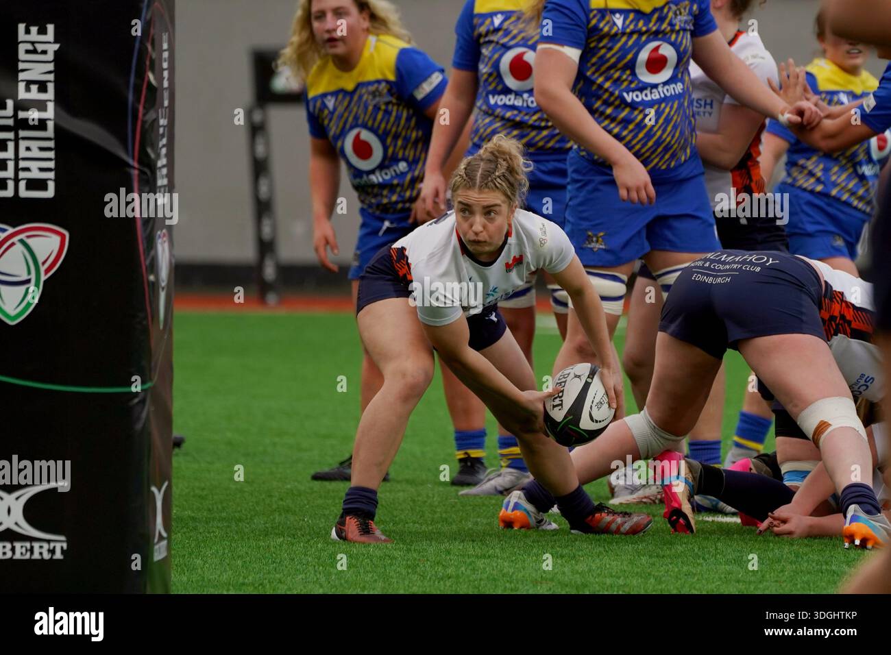 17th Jan 2026, CSE YStrad Mynach, Wales, Emily Love clears from the ...